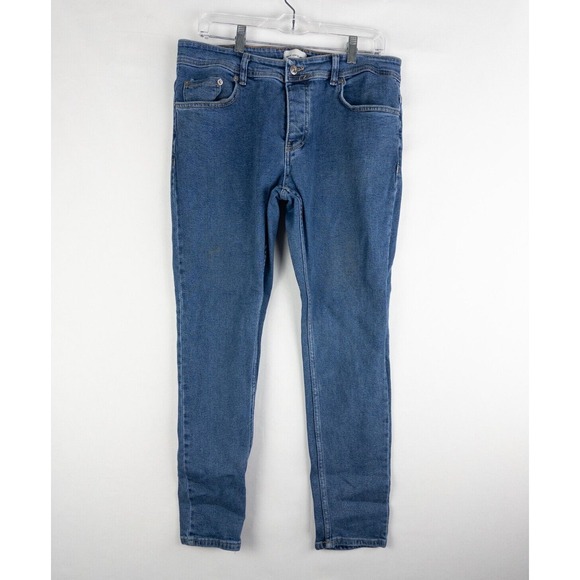Zara | Jeans | Zara Man Skinny Jeans Mens 34x28 Medium Wash Mid Rise ...